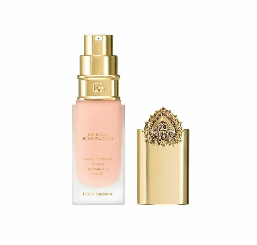 DOLCE&GABBANA Стойкий матовый тональный крем Everlast foundation SPF20 PA+++, 04C Light, 27 мл