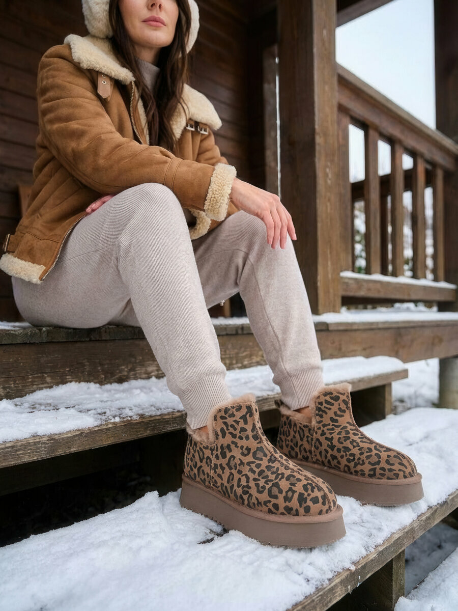 Угги натуральный велюр 2025 утепленные