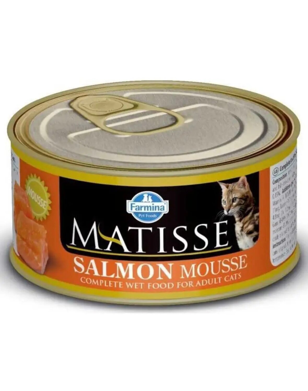Влажный корм Farmina Matisse Salmon Mousse для кошек мусс с лососем, в консервах (85г х 12шт)