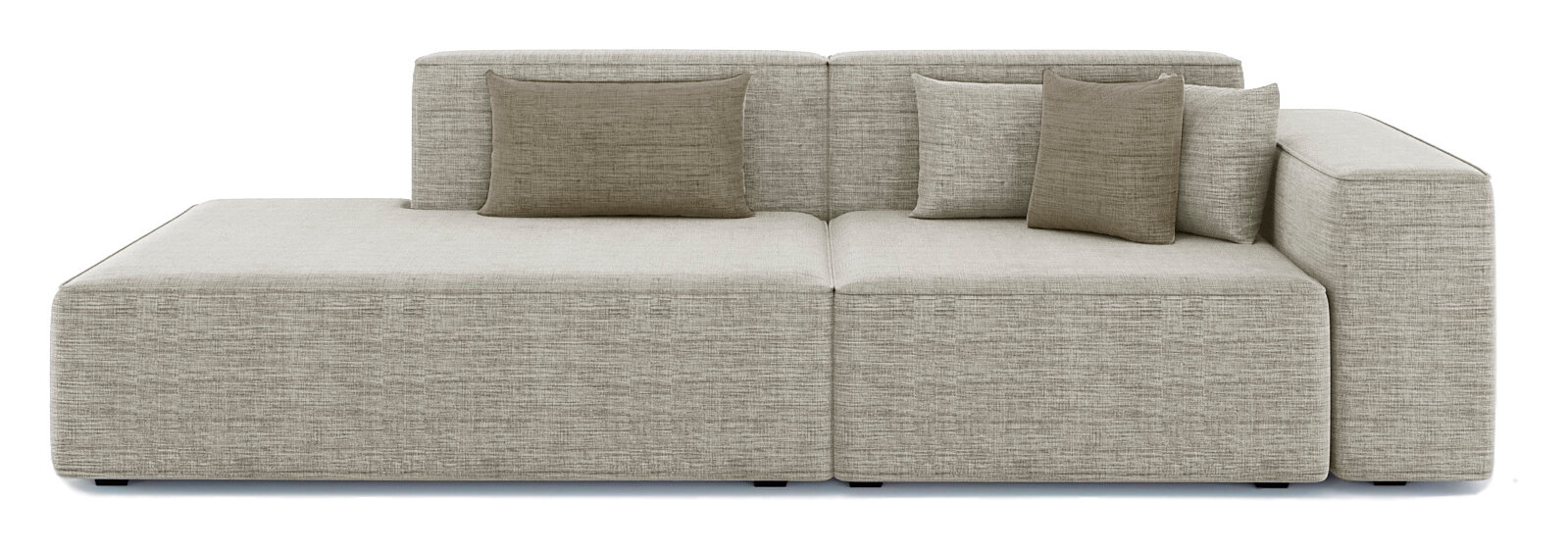 Диван-кровать 4Home Ральф, рогожка Дрим Люкс 2, диван раскладной в гостиную, механизм Еврокнижка