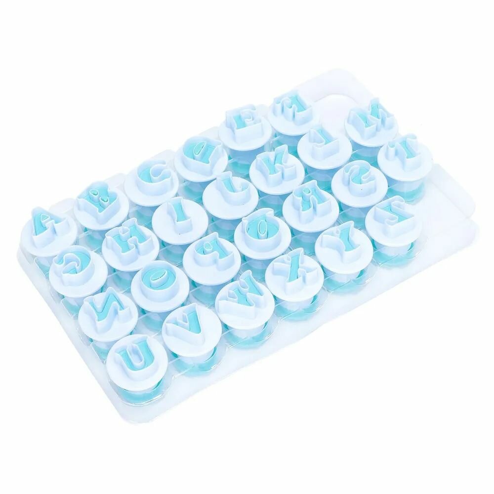 Набор из 26 резаков для печенья с заглавными буквами алфавита