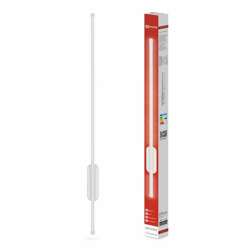 Светильник светодиодный IN HOME ESTETIKA LUV-100B-40WH, 20 Вт, 4000 К, 1400 лм, 230В, 1000х50х25 мм, белый