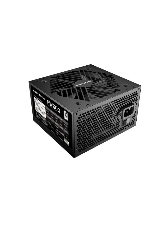Блок питания PowerCase PA-600SI, 600Вт, ATX, 80 PLUS, черный