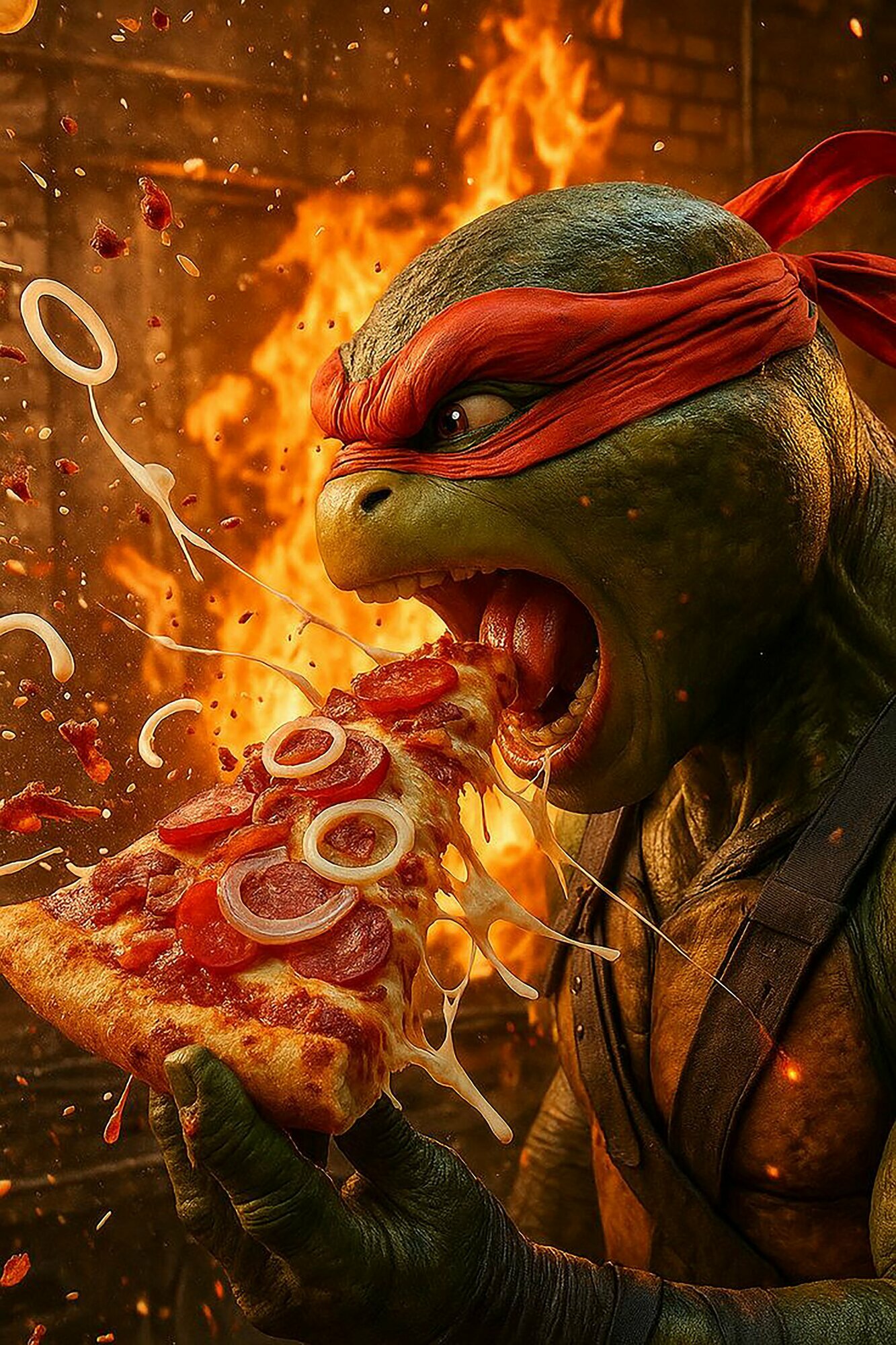 Плакат черепашки ниндзя