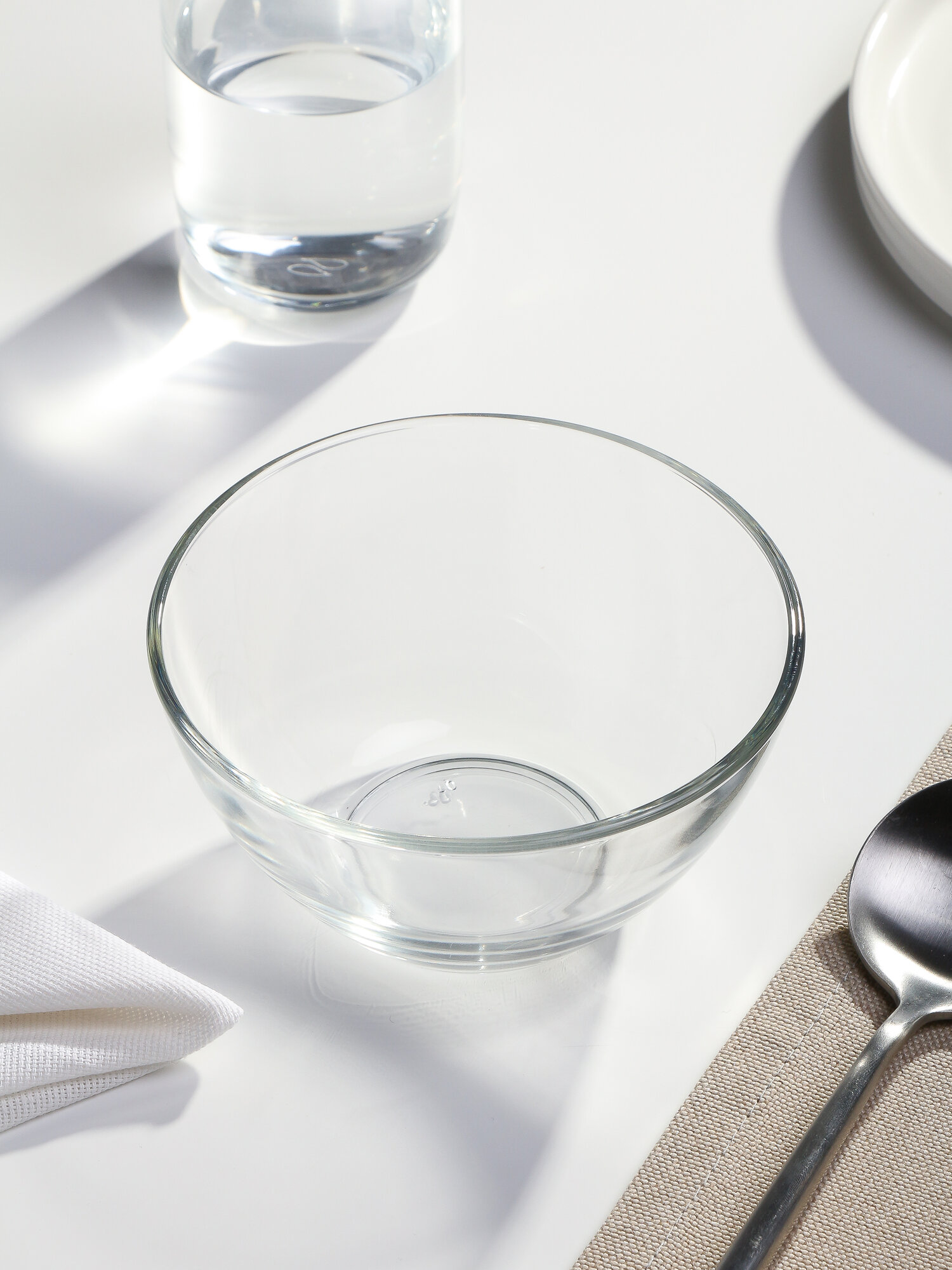 Салатник стекло, круглый, 13 см, Гладкий, ОСЗ, С1542