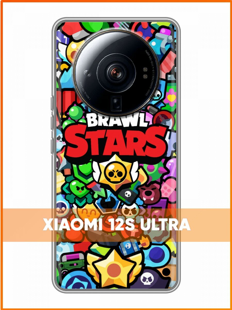 Чехол для Xiaomi 12S Ultra с принтом для мальчиков Brawl Stars (Сяоми 12С Ультра)