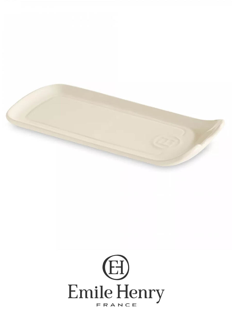 Подставка керамическая под ложку Emile Henry Natural Chic, цвет крем, 23 x 10.5 см