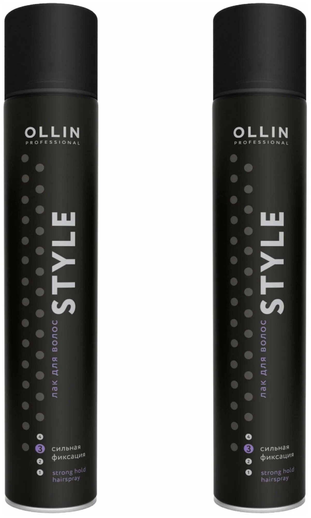 Ollin style лак волос сильной фиксации 500 мл-2 шт.