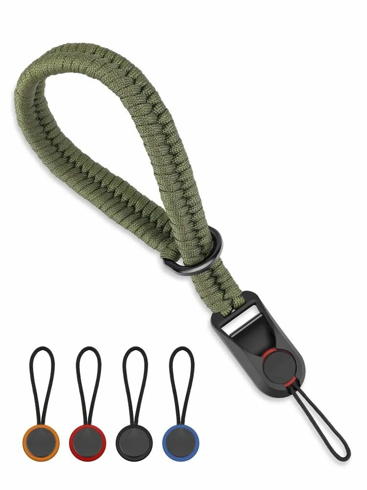 Ремень кистевой для камеры, быстросъемной пряжкой, зеленый