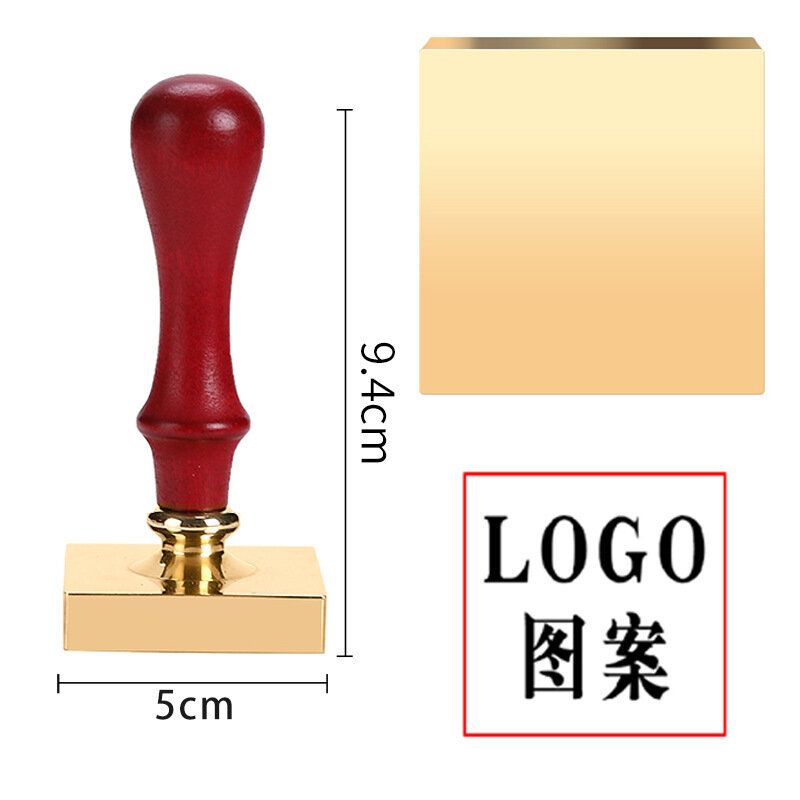 Утолщенный штамп для затенения, мыльный кубик, чернильная подушка, латунный штамп, горячий штамп, печать на медной пленке, логотип на заказ