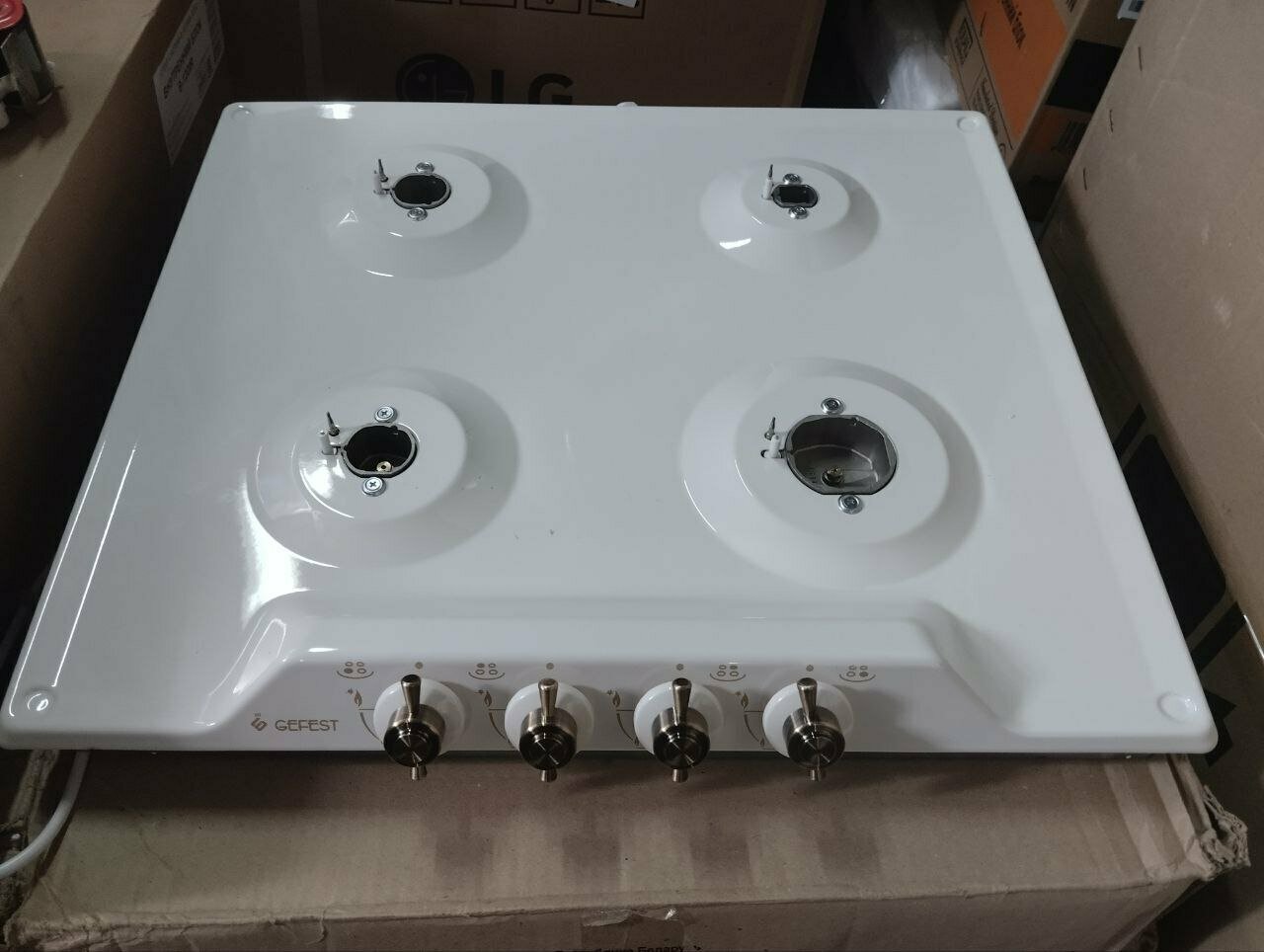 Поверхность газовая GEFEST ПВГ 1212 К55 кремовый эмаль