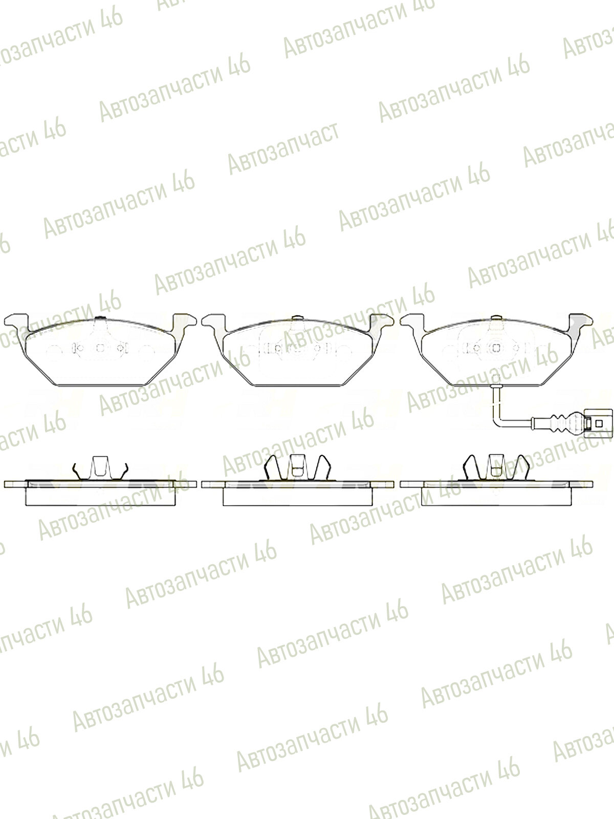 Колодки передние тормозные Фольксваген Поло Седан Polo Sedan c 10-15 RoadHouse