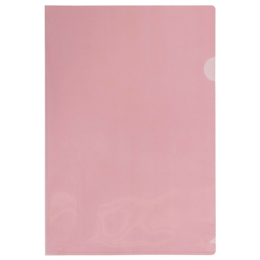 Папка уголок FlexOffice А4 (310x220мм), 0,12 мм, розовая (FLEXOFFICE FO-CH01 PINK)