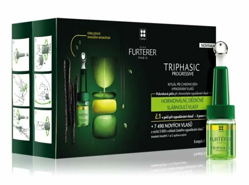 Rene Furterer Интенсивное лечение против выпадения волос Triphasic Progressive 8 ампул