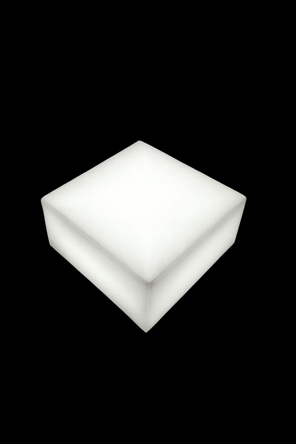 Светящаяся тротуарная плитка White холодная LED 12В для уличного и ландшафтного освещения 10*10 см