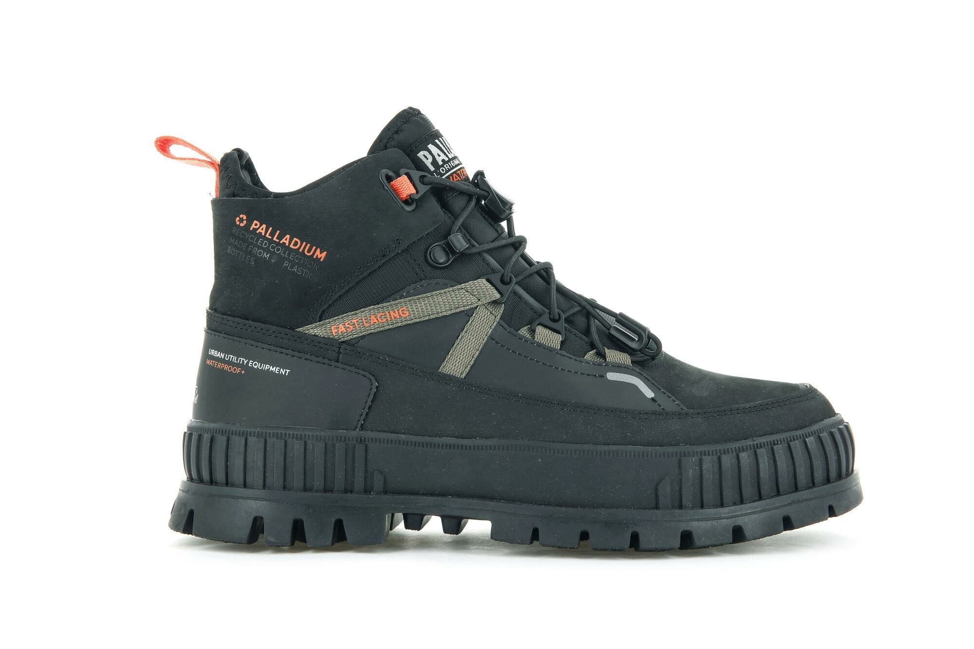 Ботинки Palladium PALLASHOCK TRAVEL WP+, размер 45, черный