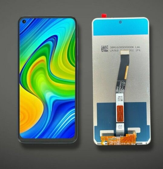 Дисплей для Xiaomi Redmi Note 9S / Note 9 Pro в сборе с тачскрином Чёрный OR