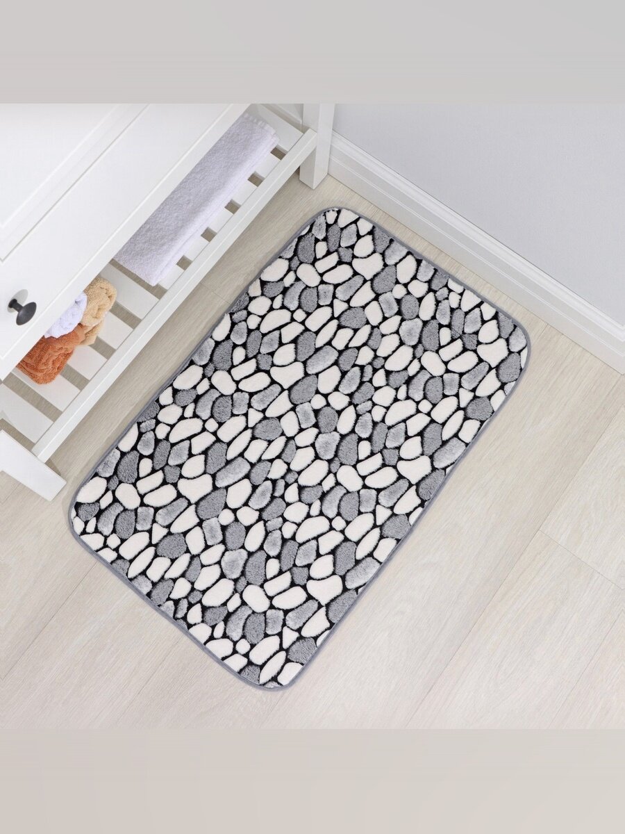 Коврик Доляна "Галька", размер 50х80 см