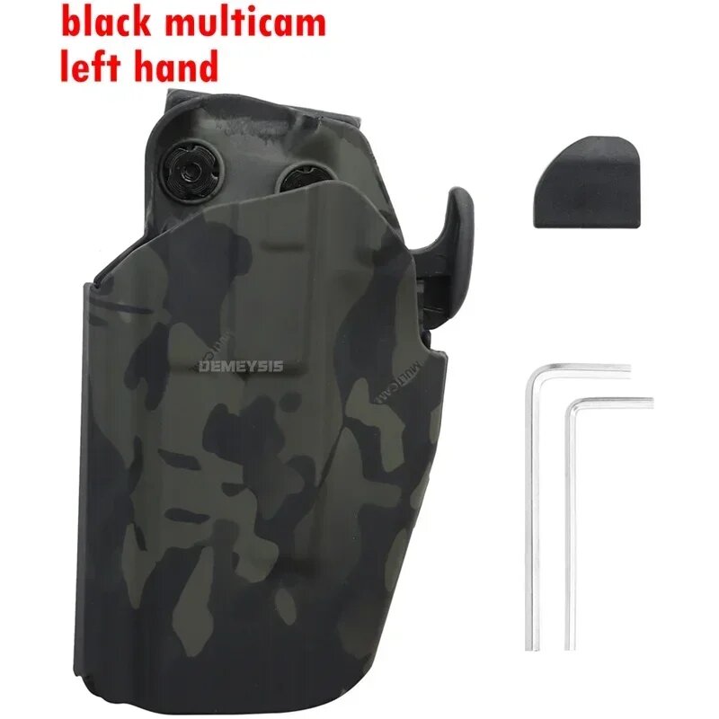 Кобура Demeysis для Glock 17, 20, 21, 22, 31, 37 из нейлона black camo left