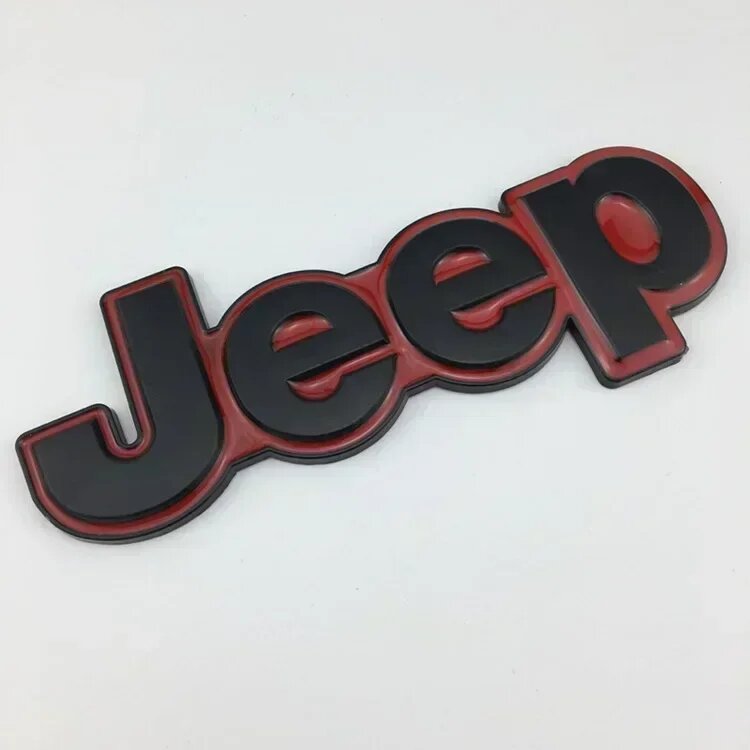 Эмблема на передний капот автомобиля для JEEP Grand Cherokee Wrangler Renegade Patriot BlackRed
