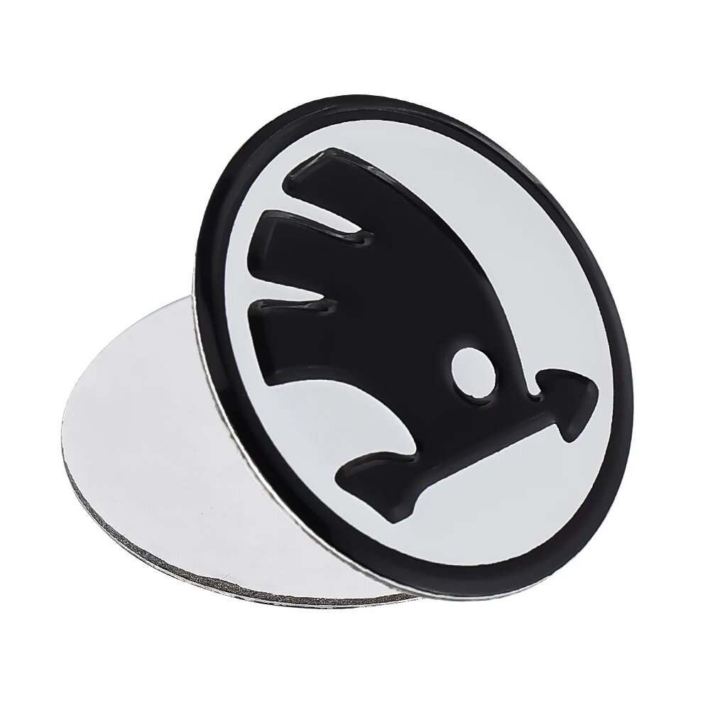 42/43 мм салон автомобиля, эмблема на руль, наклейка, аксессуар для Skoda Octavia 3 Mk1 White A