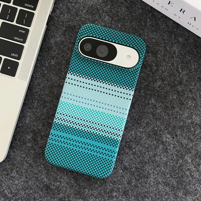 Магнитный матовый чехол с рисунком карбона для Google Pixel 7, 8, 9, 10 Pro XL, жесткий ПК, ультратонкий чехол для чехла Magsafe