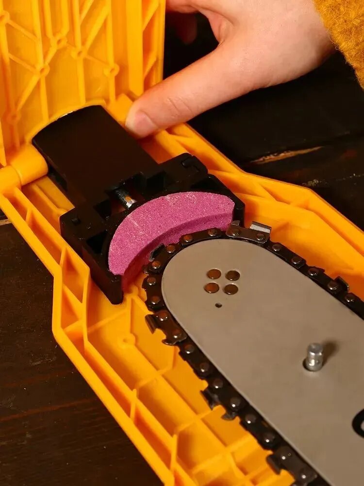 Инструмент для заточки цепей с 5 точильными камнями /Tочилка для цепи бензопилы