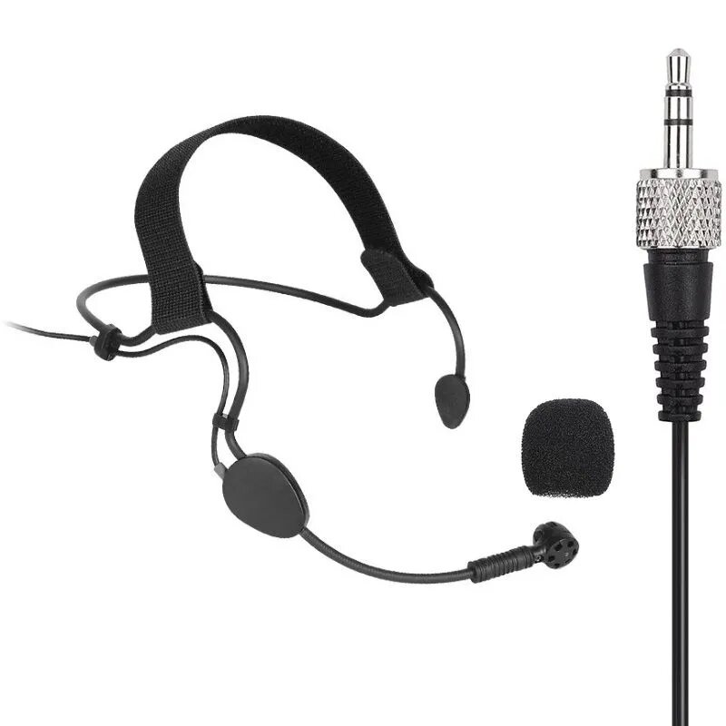 Микрофон для гарнитур Головной микрофон Для Sennheiser EW-D ME3 Радиосистема с головным микрофоном, черный