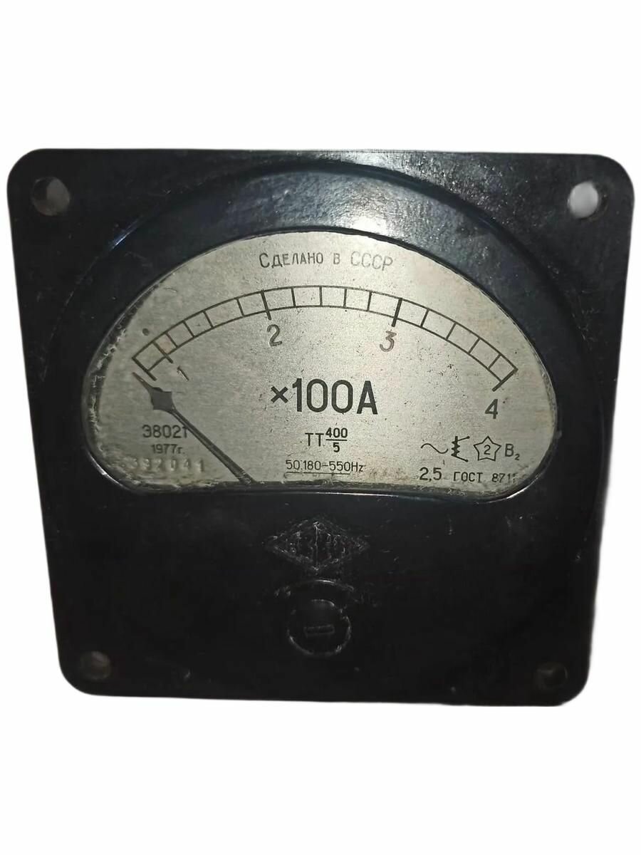 Амперметр Э8021,(пред. изм 0-4х100А)ТТ400/5