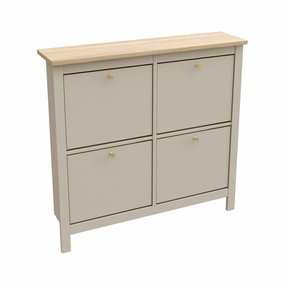 Сага тумба для обуви 113х108 кашемир/ясень, ГУД лакк