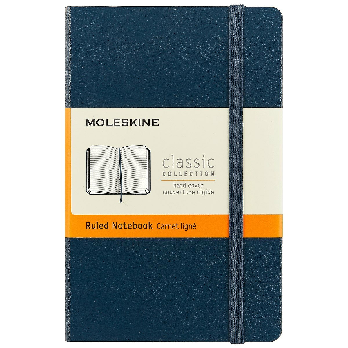 Записная книжка «Classic Pocket» А6, 96 листов в линейку, синяя, Moleskine