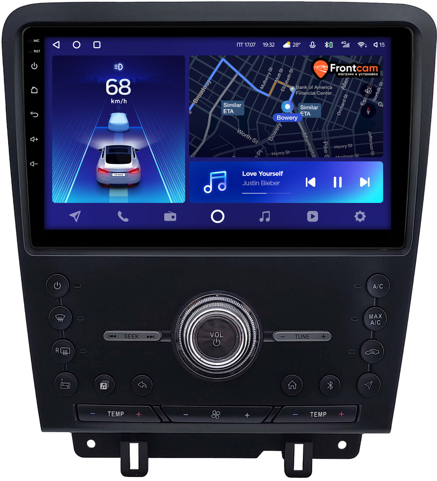 Штатная магнитола Ford Mustang 5 2009-2014 Teyes CC2 PLUS 6/128 10" RM-10-0035 Android 10 (4G-SIM, DSP, QLed)