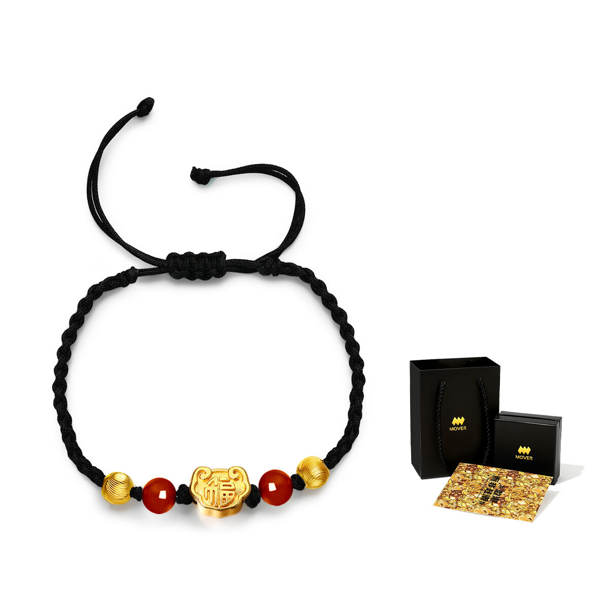 Плетеный браслет, Swarovski Zirconia