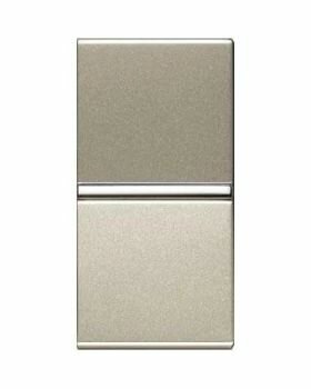 Одноклавишный перекрестный переключатель 1 модуль ABB Zenit, шампань (N2110 CV) 2CLA211000N1901