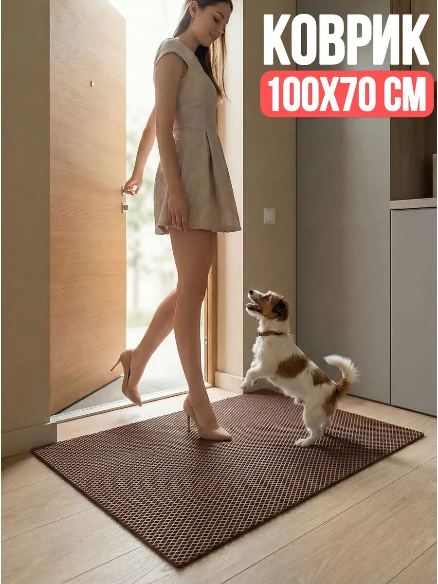 Коврик в прихожую придверный эва eva 100х70 см