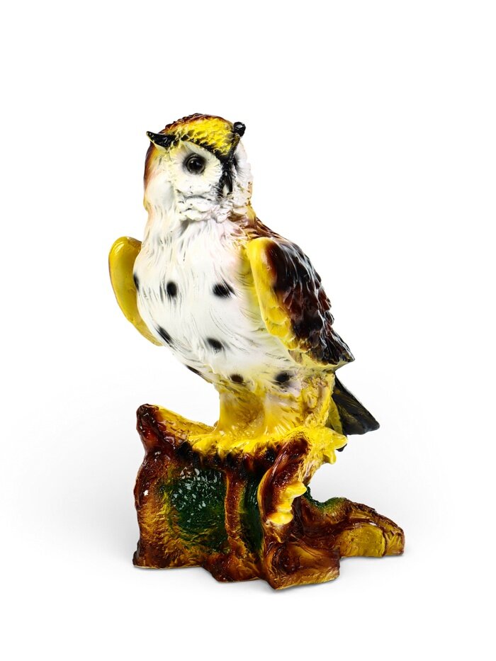 Садовая фигура из гипса «Филин на ветке», 20×13×30 см