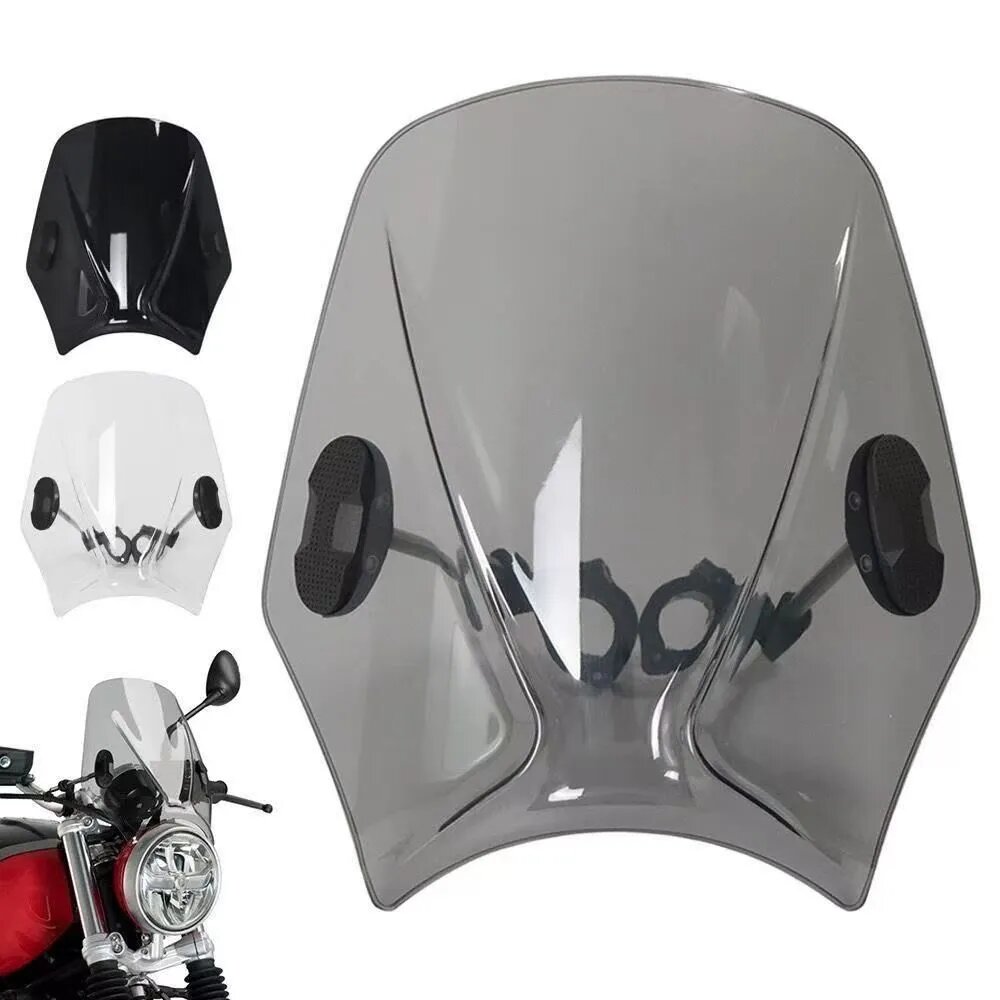 Универсальное ветровое стекло для мотоцикла BMW/Triumph/Honda/Yamaha/Suzuki/Ducati, серый