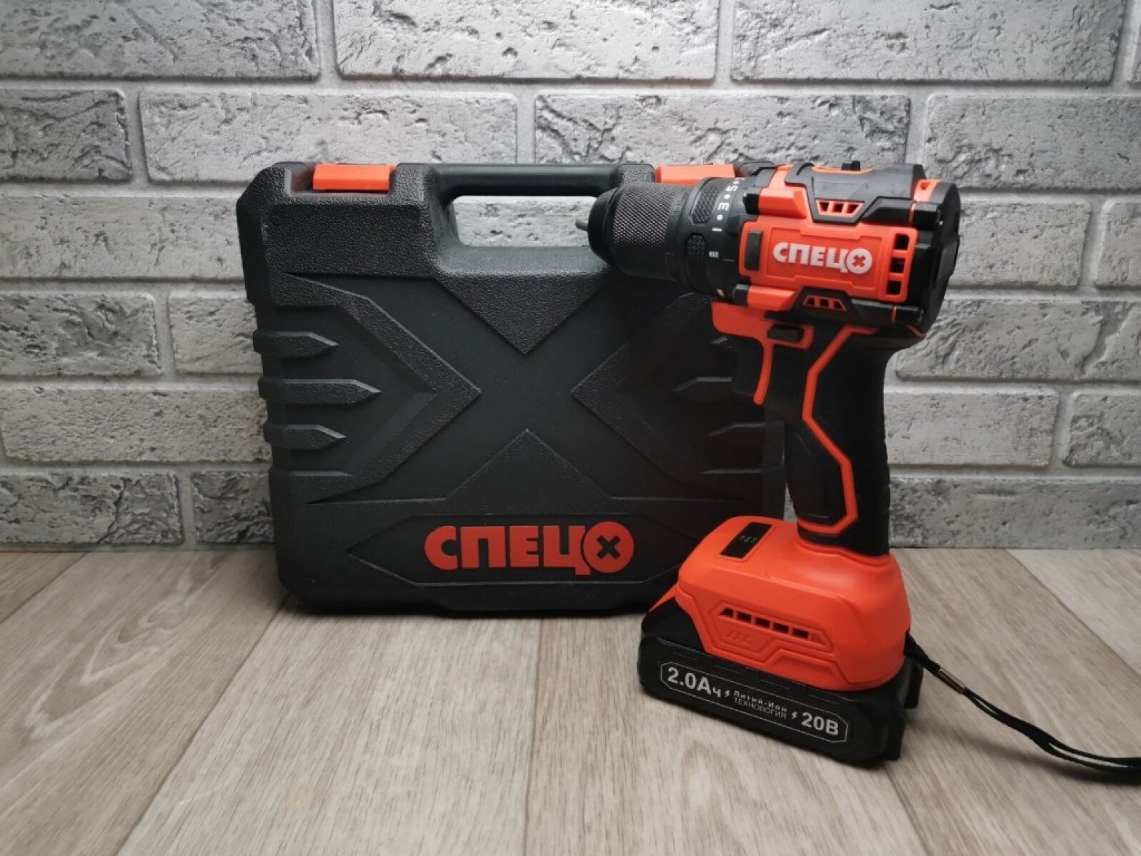 Аккумуляторный шуруповерт спец БДА-18-Б, 2 АКБ, 20В