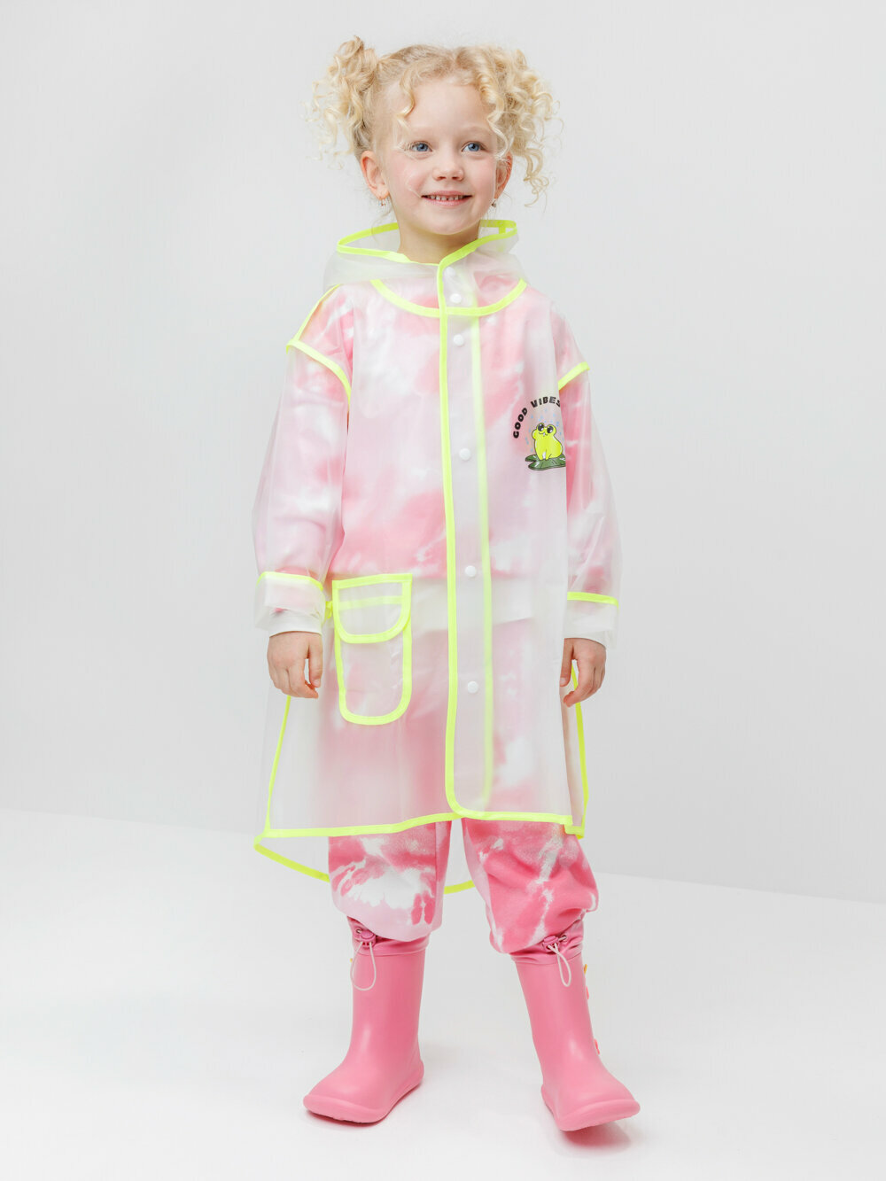 Плащ-дождевик непромокаемый дождевик с капюшоном, детский