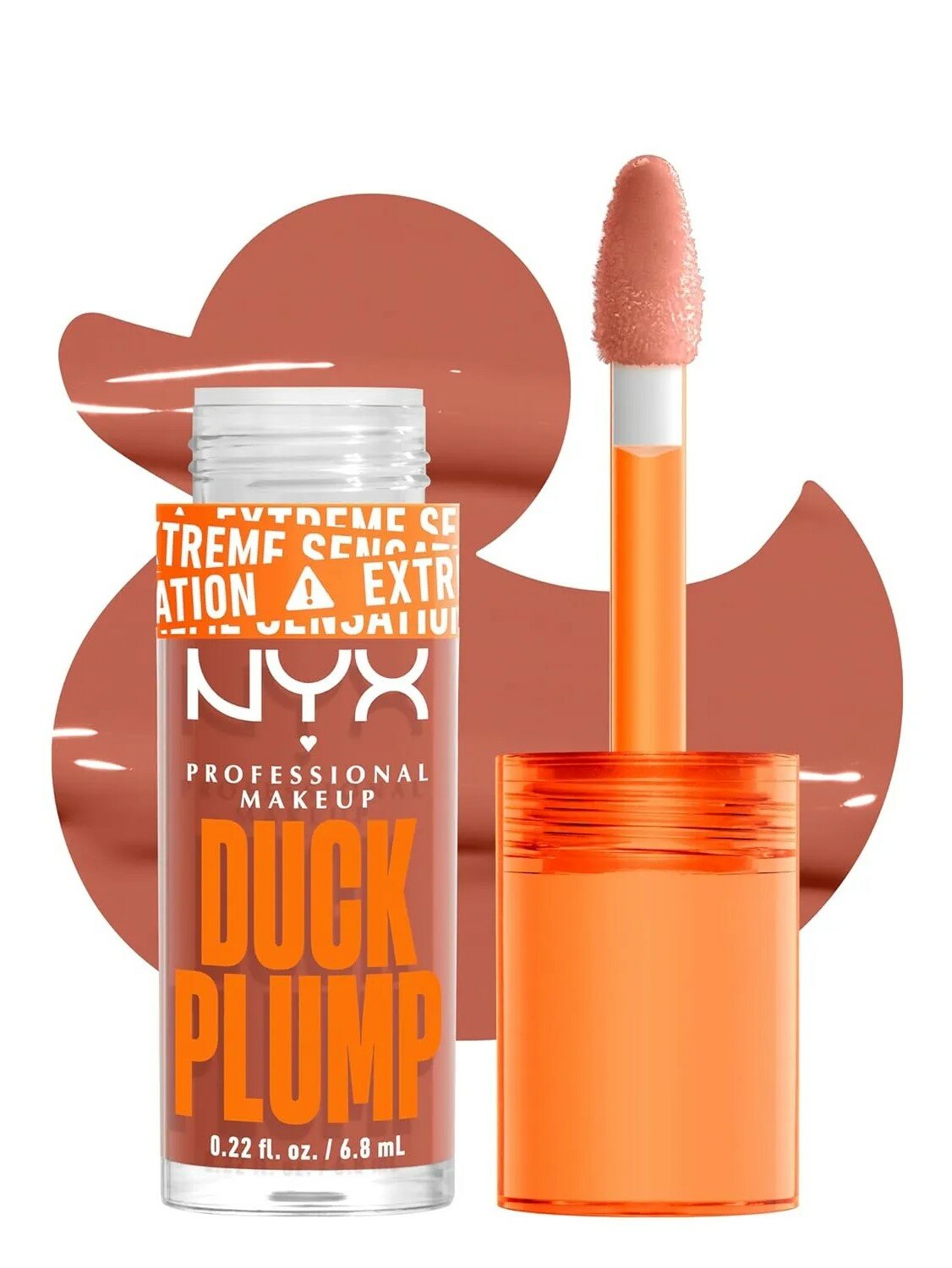 NYX Professional Makeup, блеск для губ Duck Plump с высоким содержанием пигмента - 04 Apri-Caught
