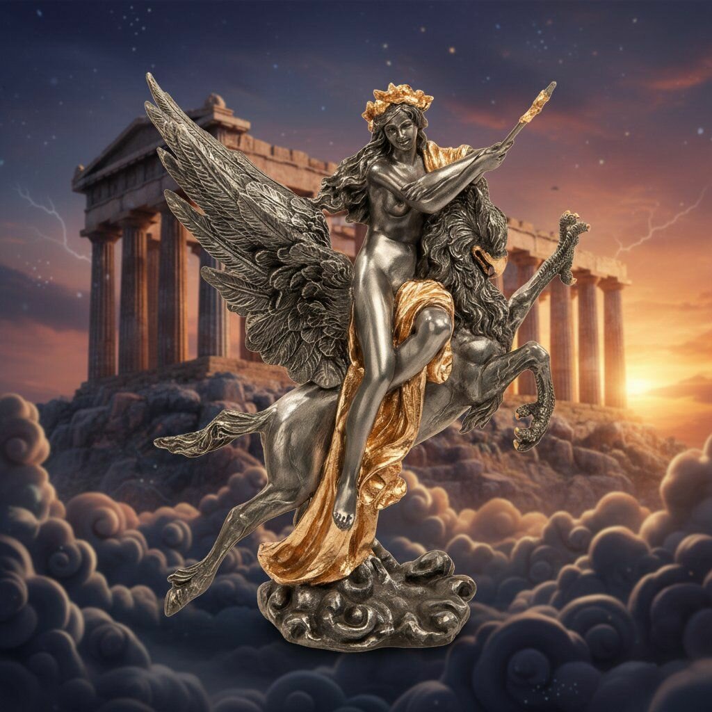 Статуэтка Женщина на грифоне (Гюстав Моро)