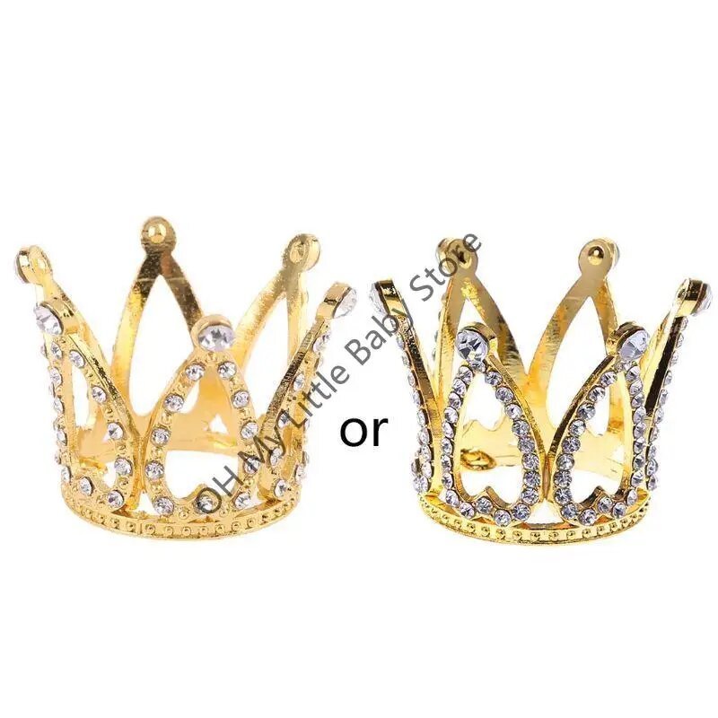 Детская повязка на голову с короной M76C Gold