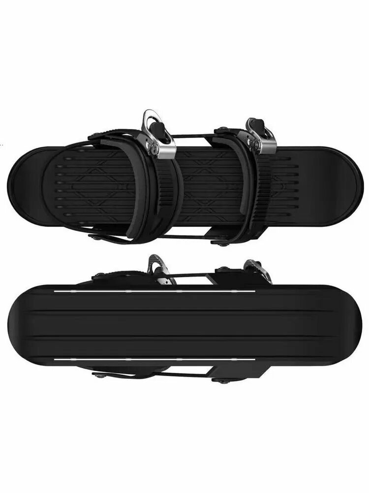 Прогулочные мини-лыжи для взрослых и детей, черные гибридные лыжи для классического катания, размер стандартный