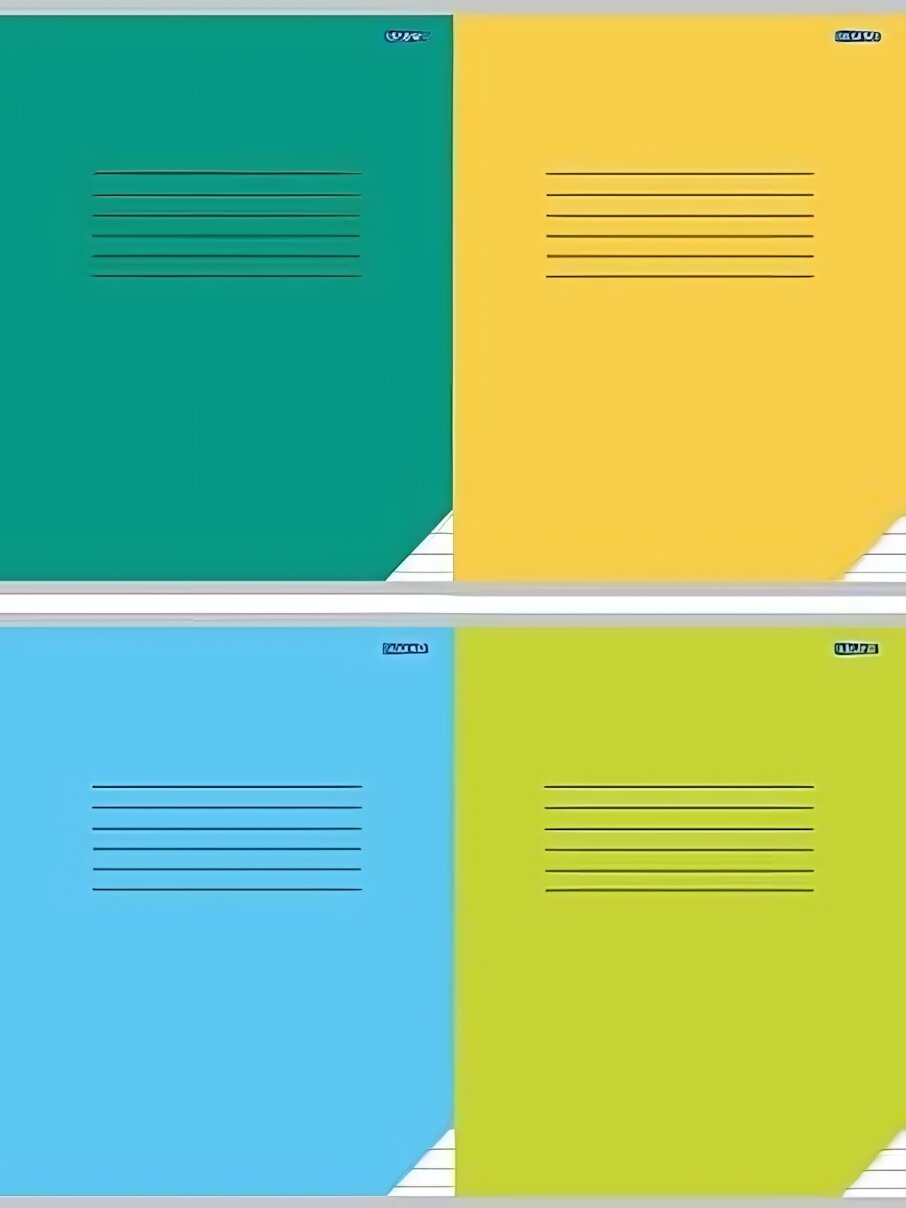 Брошюра для записей а5, 12 листов в линию, серия "Классика-7", ассорти