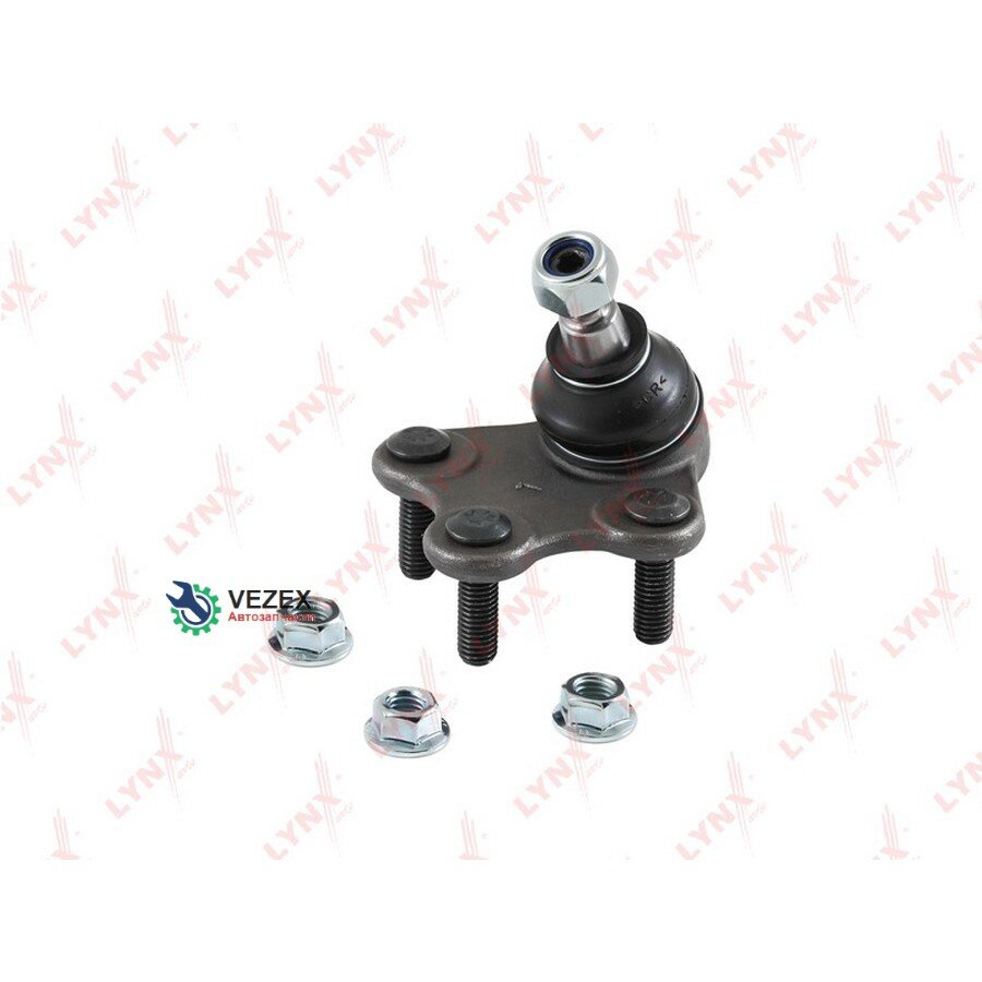 LYNXAUTO C1254L Шаровая опора нижняя L подходит для SKODA Fabia 1.2-1.9D 07 / Rapid 1.2-1.6D 12 / Roomster 1.2-1.9D 06, VW Polo Sedan 1.6 10 / Polo 1.2-1.9D 07, AUDI A1 1.2T-2.0T 10, SEAT Cordoba 1.2 C1254L