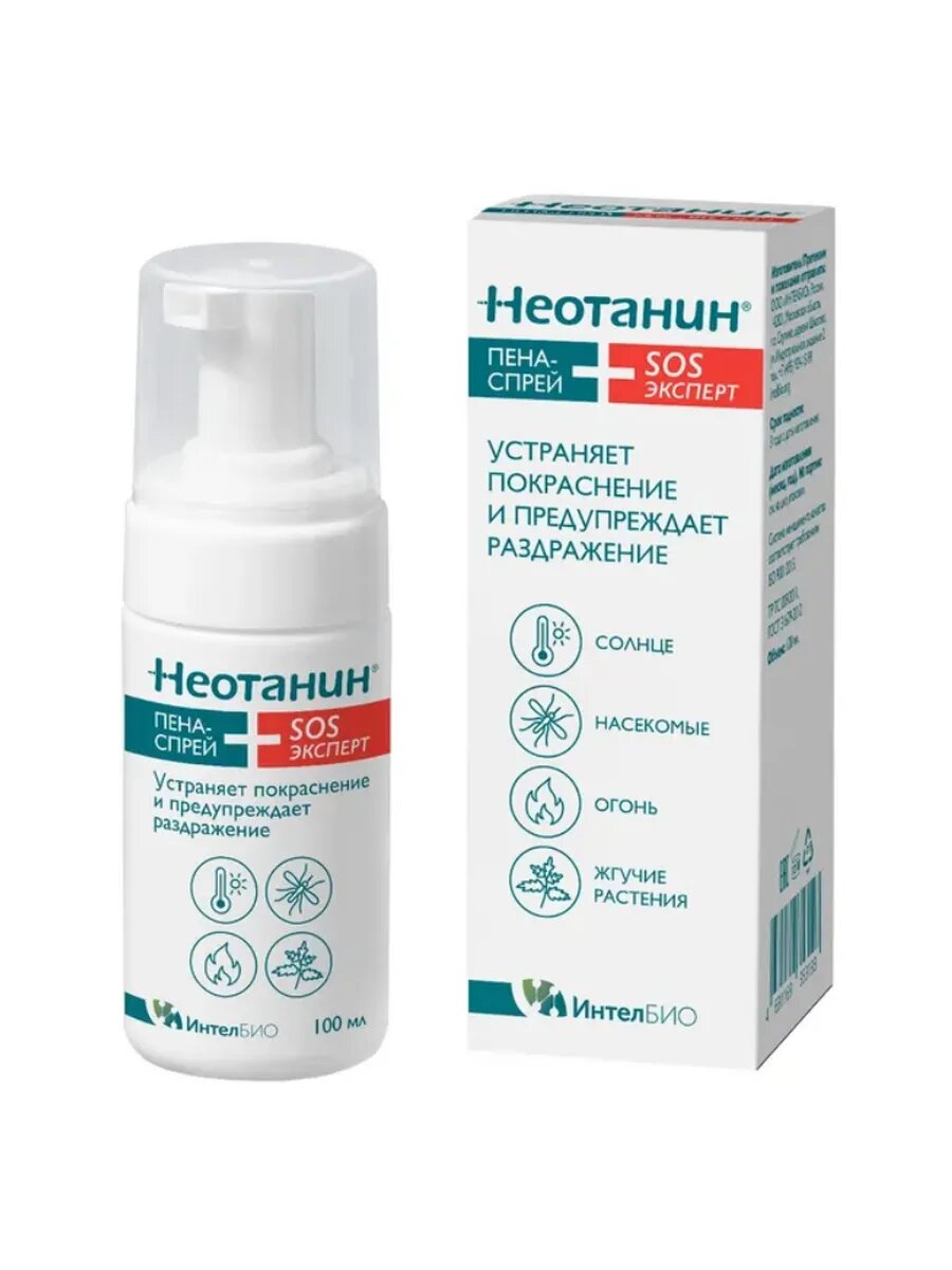 Неотанин Пена-спрей SOS эксперт, спрей, 100 мл, 1шт.