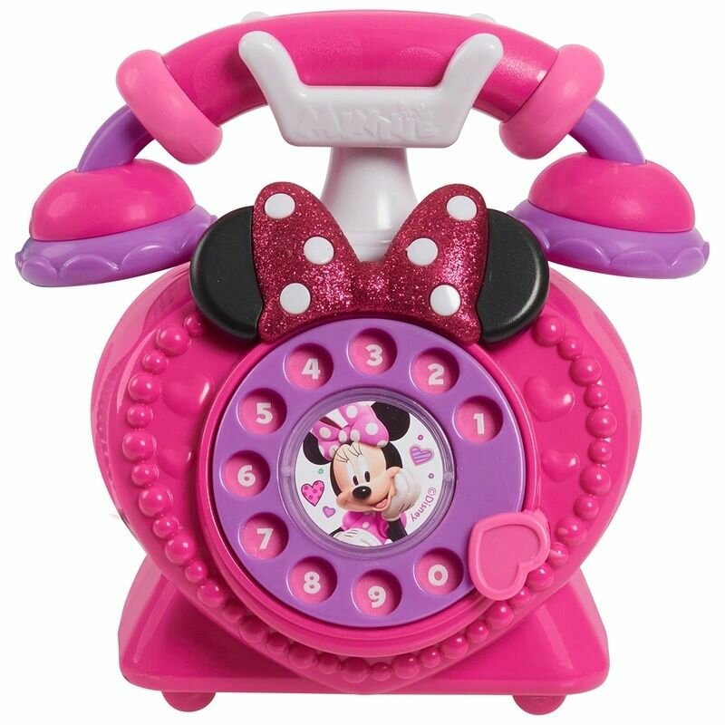 Disney Игрушечный телефон с диском unior Minnie Mouse Toy Ring Me Rotary Phone