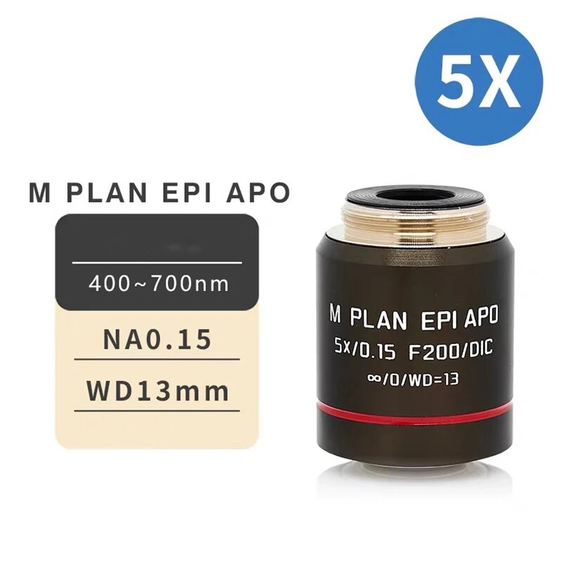 Объектив для микроскопа FUCHU 5X Plan EPI APO NA0.15 WD13mm