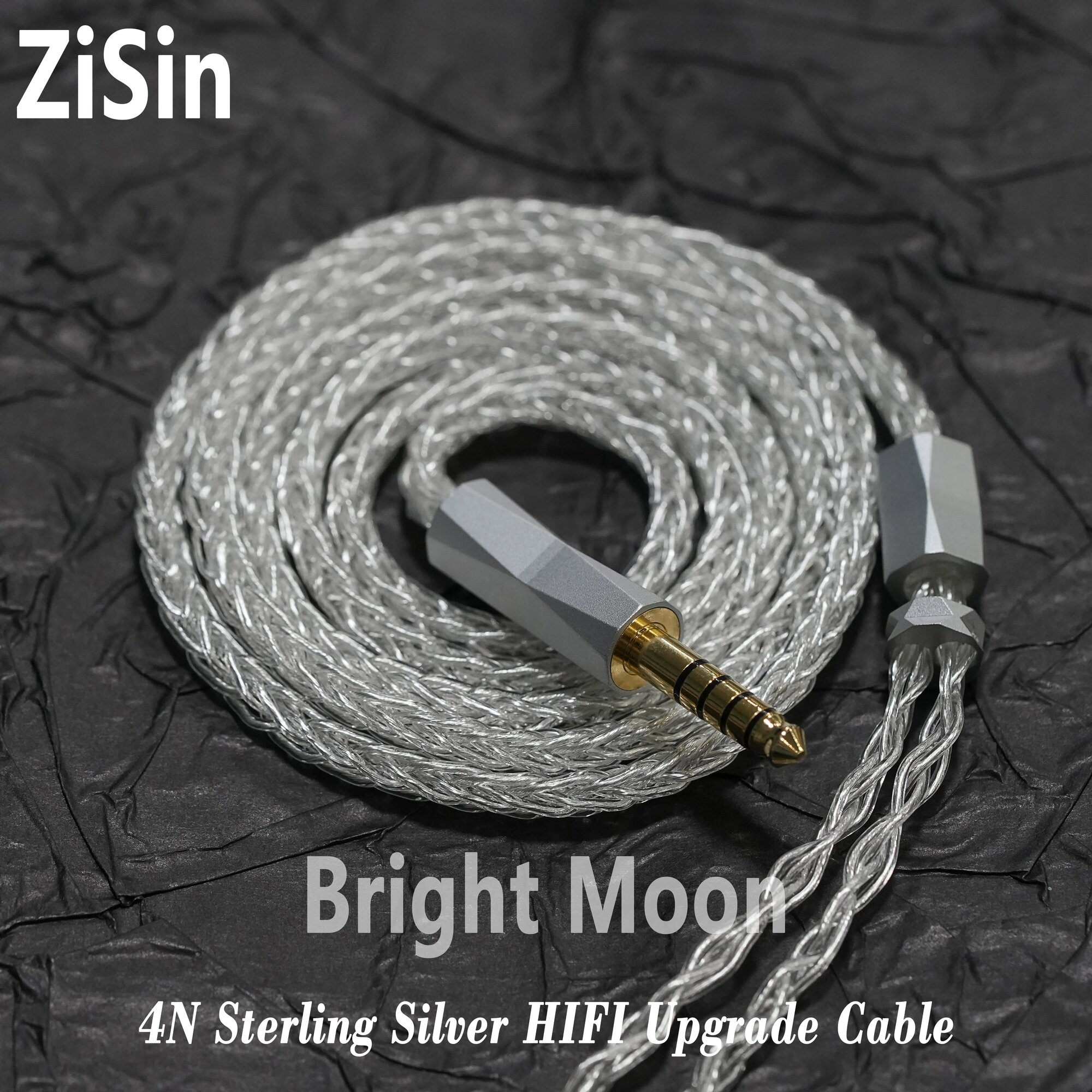 ZiSin-06 8-жильный кабель для наушников из серебра 1,25 м 4.4mm, 0.78 2PIN