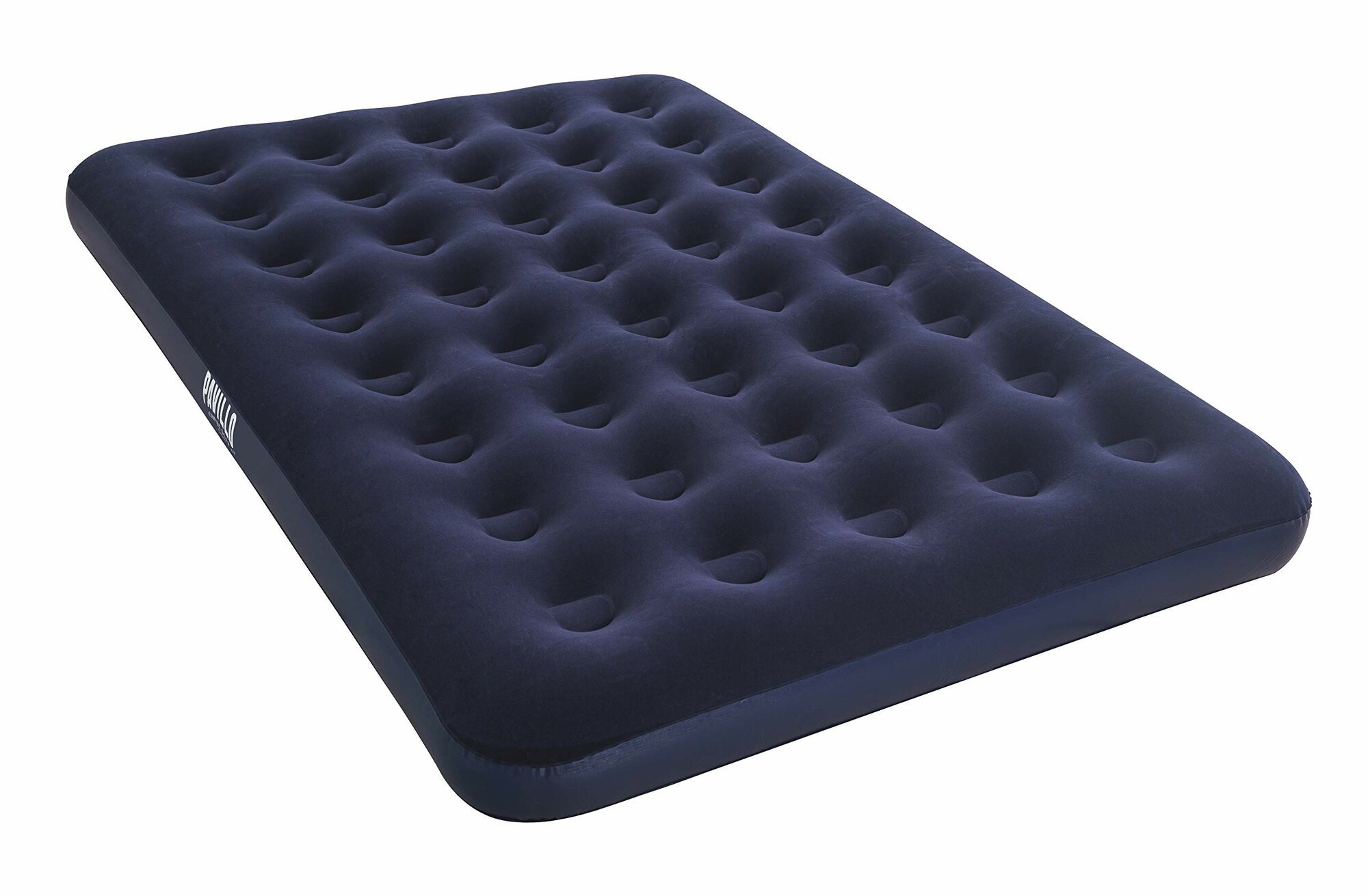 Надувной матрас Bestway Flocked Air Bed Double, синий, до 295 кг, 191×137×28 см, фолк